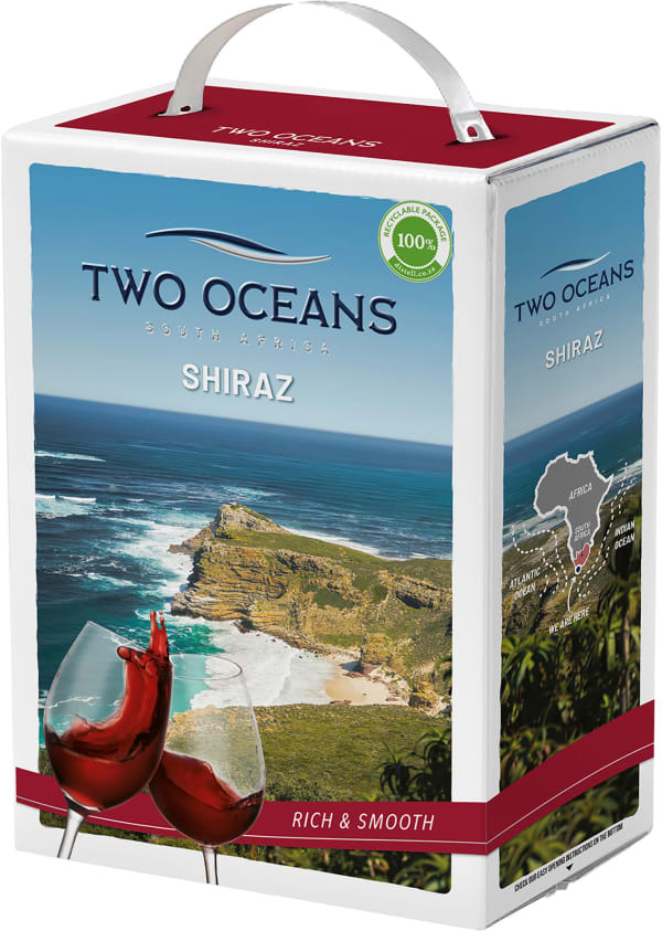 Two Oceans Shiraz 2021 hanapakkaus